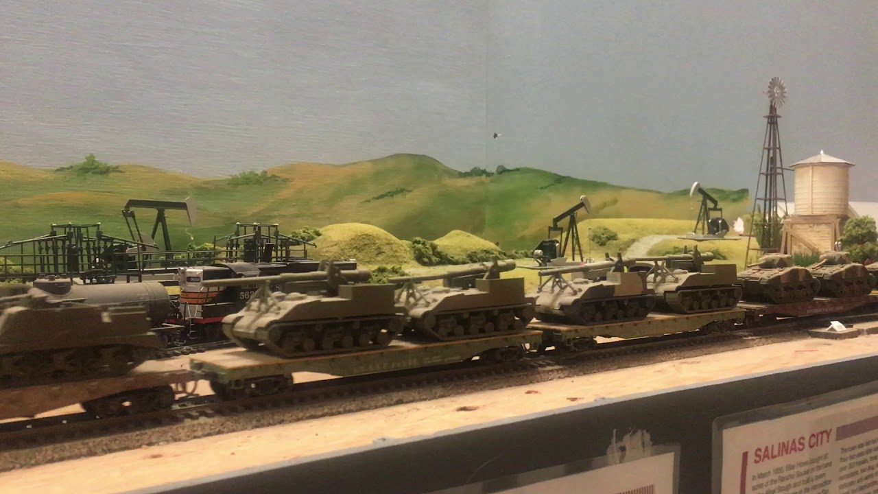 Monterey & Salinas Model Railroad Ho scale Military move 2/2020 - YouTube