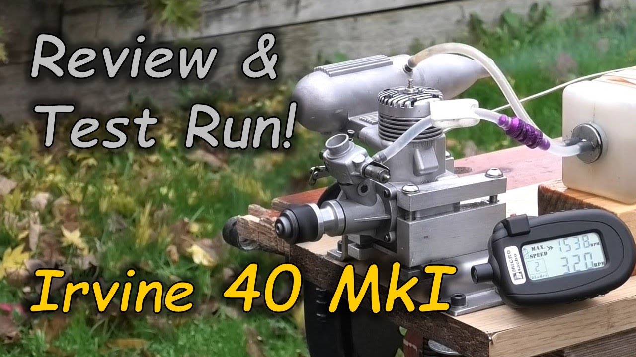 Irvine 40 MkI - 1970's Glow Engine - Run & Review - YouTube