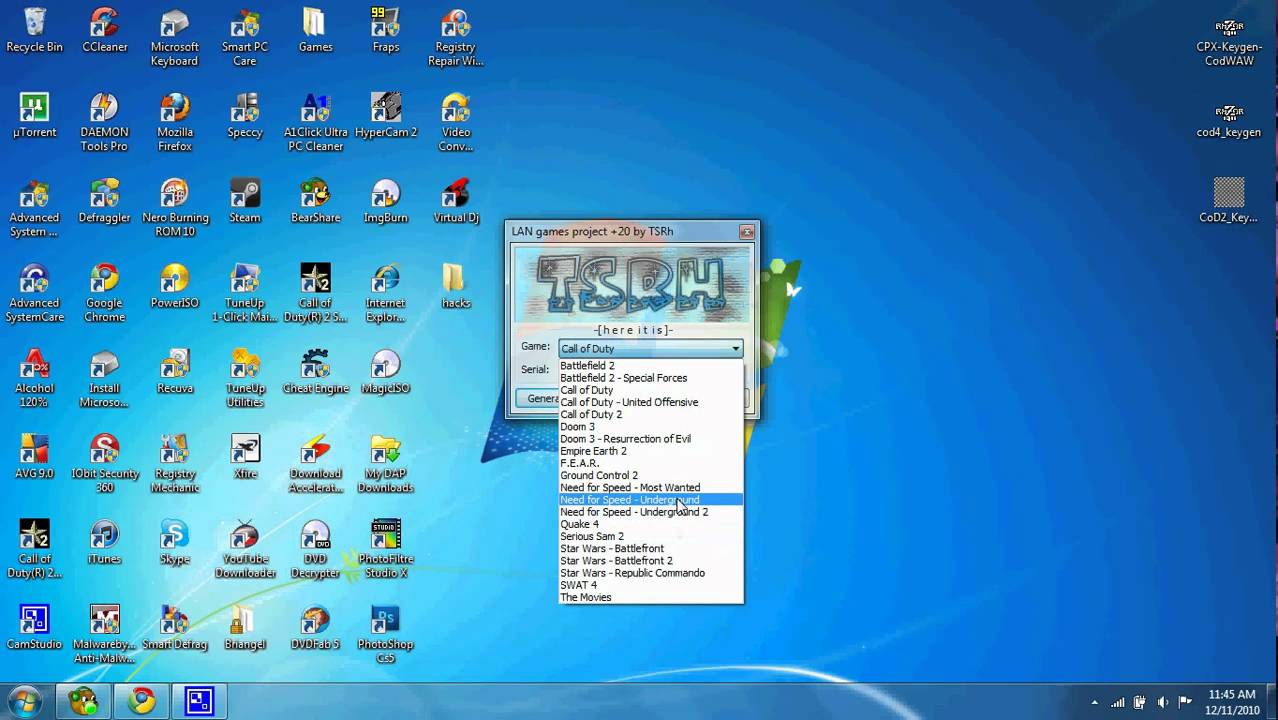 Keygen for Battlefield 2, Call of duty,The Movie .... etc... - YouTube
