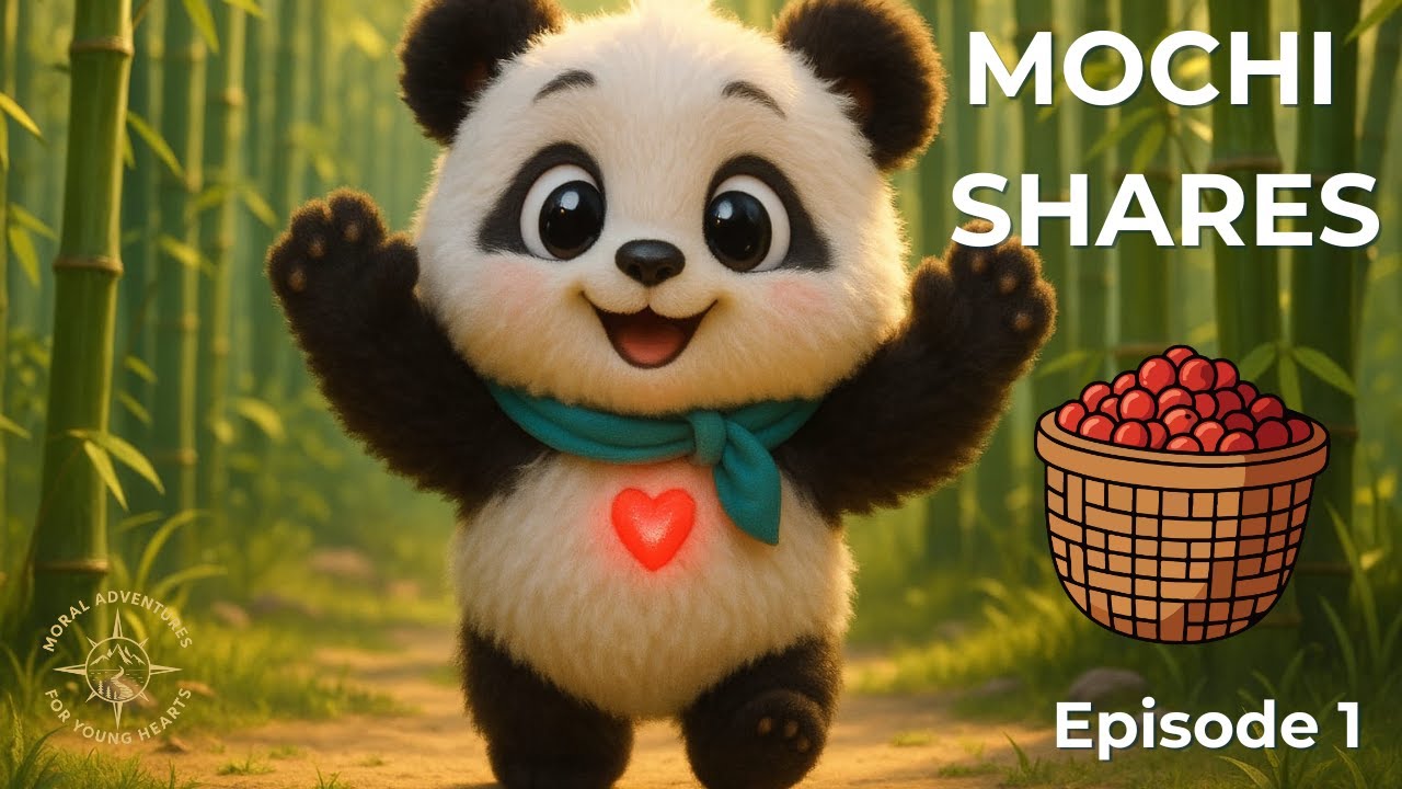 Mochi the Panda Bear Shares | Moral Stories for Kids | Lesson on ...