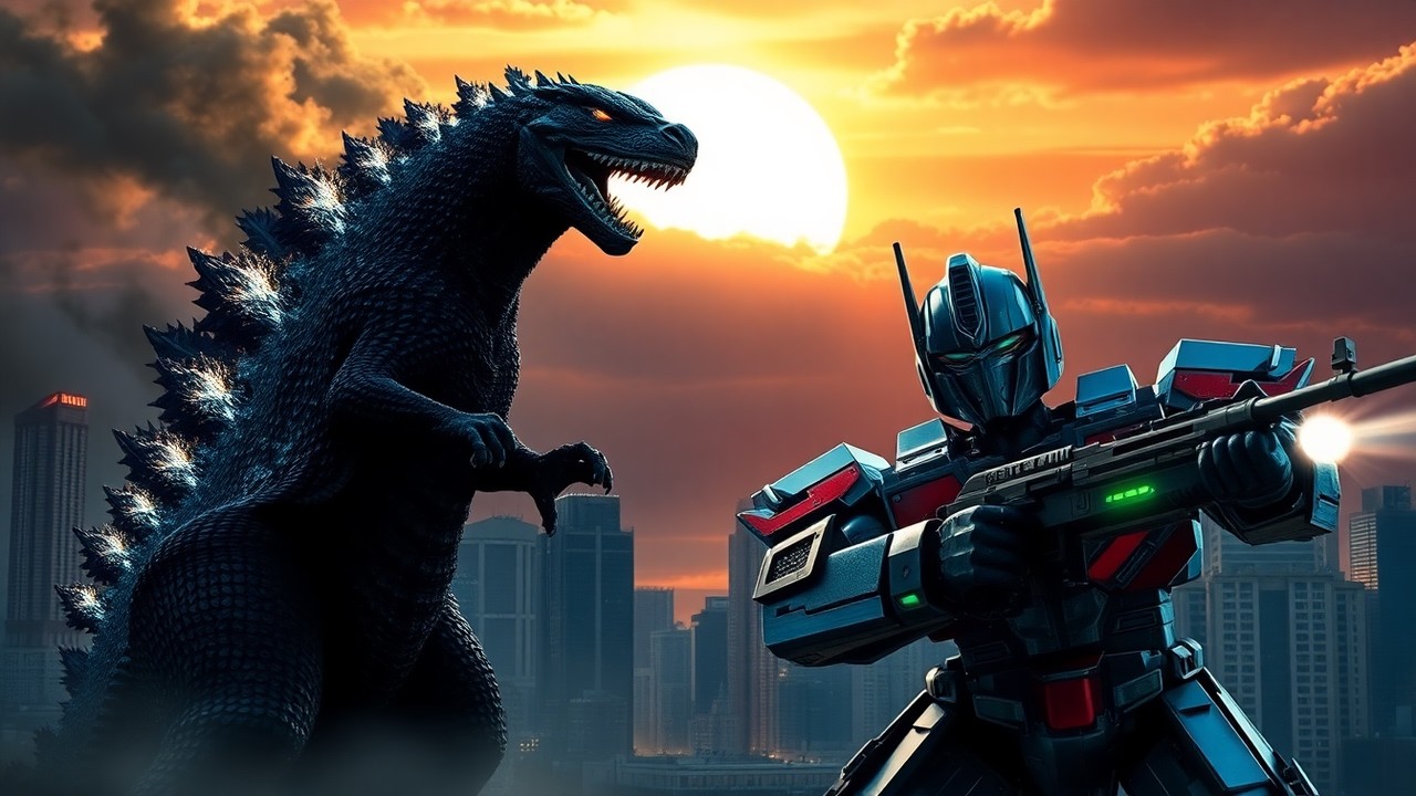 Transformers vs Godzilla An Epic Showdown of Power and Strategy in an ...
