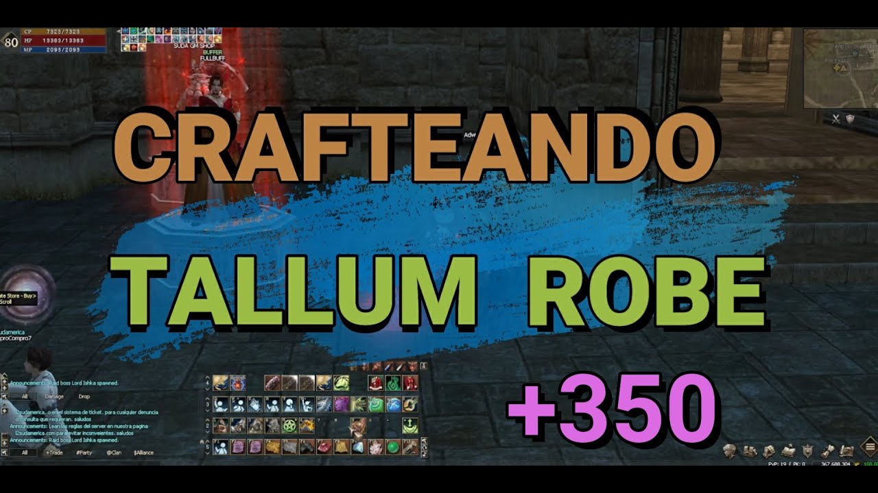 L2 SUDAMERICA - CRAFTEANDO + 350 TALLUM ROBE (TUNIC/STOCKINGS ...