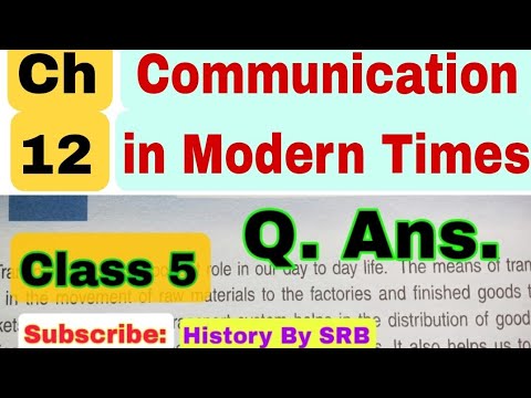 DAV Class 5 /SST /Chapter 12 /Questions Answer / Communication in ...