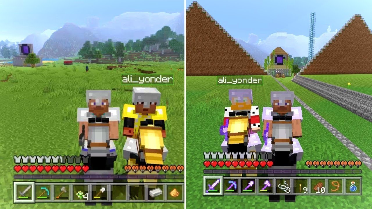 I surprised a 8-year-old with huge changes in Minecraft - YouTube