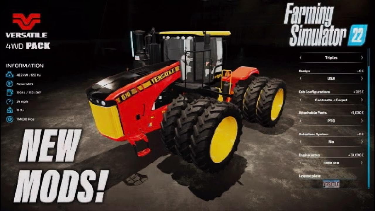 FS22 | MORE VERSATILE NEW MODS! | (Review) Farming Simulator 22 | PS5 ...