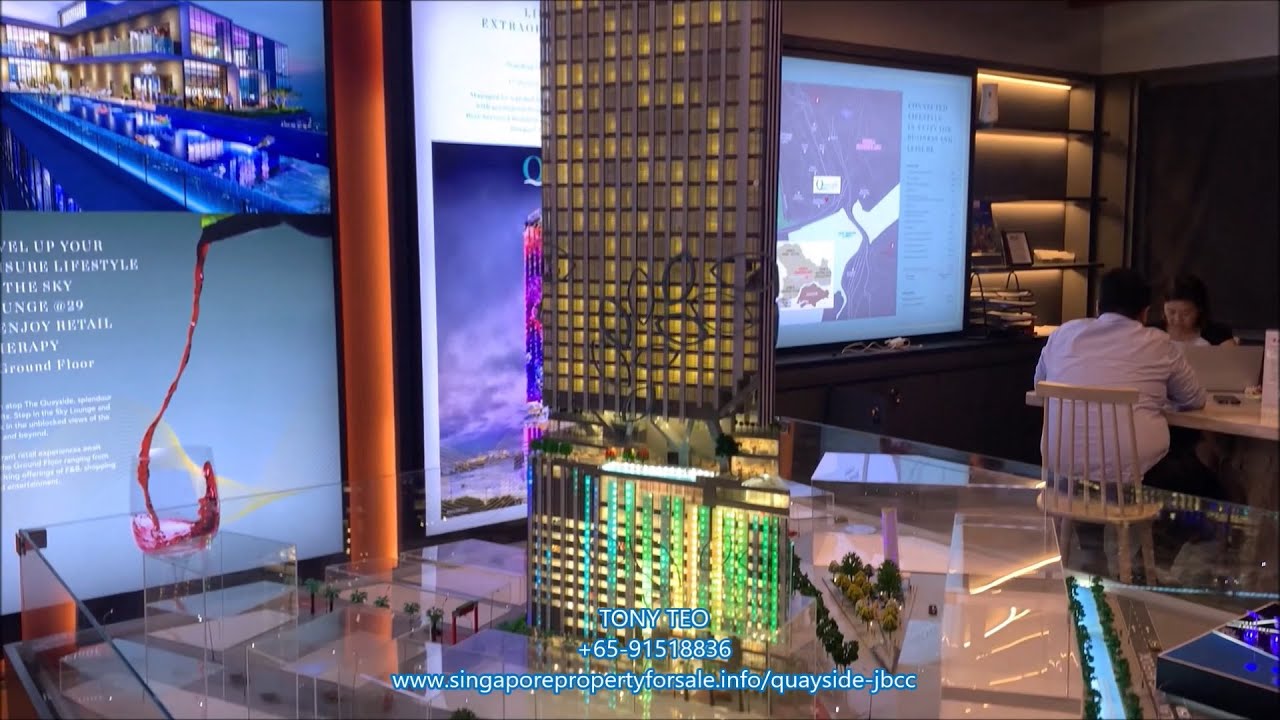 Quayside JBCC Model (TonyTeo) Malaysia's First Cantilevered Sky Pool. Branded Service Suite ...