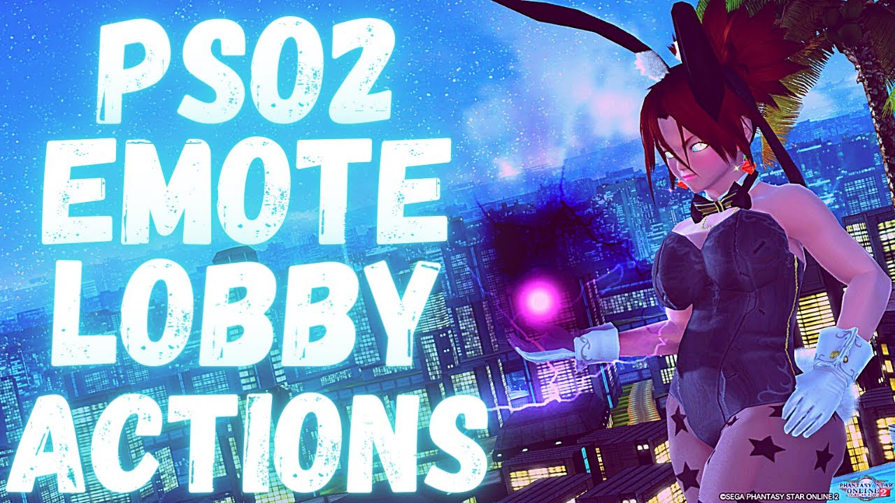 PSO2 523: Rifle Pose Emote Lobby Action - YouTube