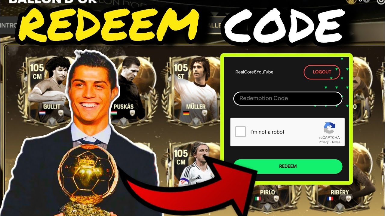 How To Get New Ballon d'Or Event Redeem Code? - YouTube