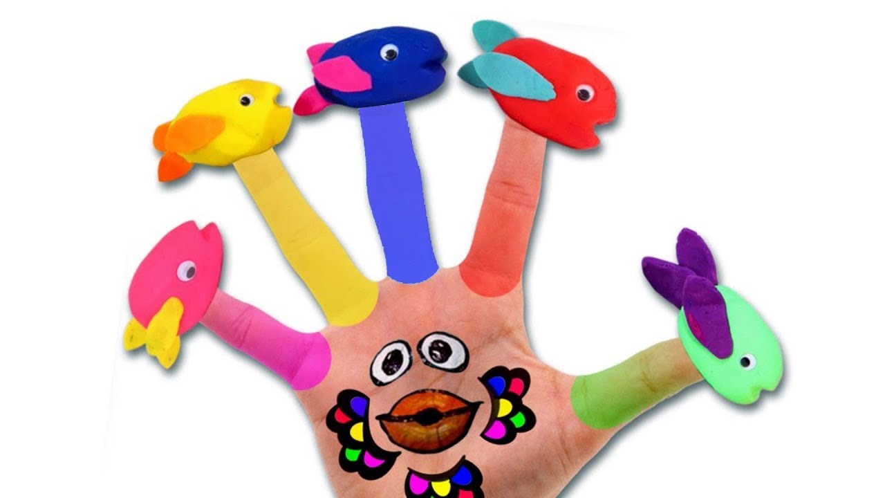 Learn Colors with Fish Finger Family Song Nursery Rhymes Learn Colors ...