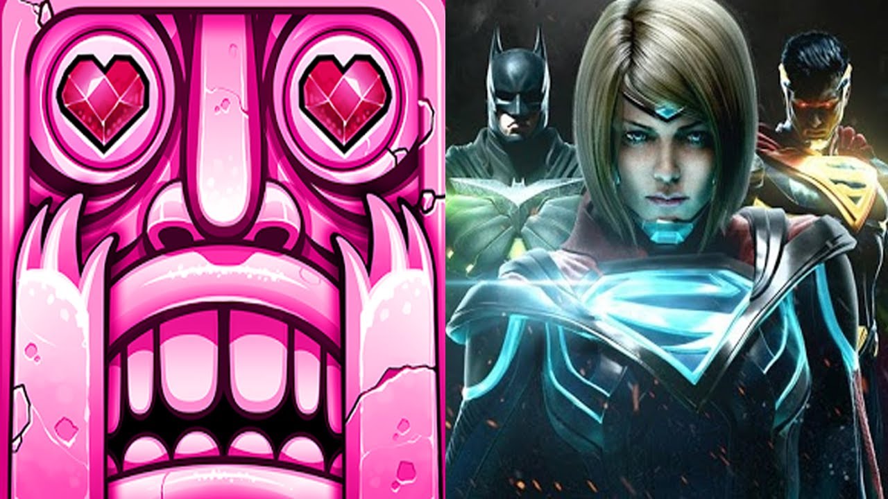Temple Run 2 Blazing Sands VS Injustice 2 Android iPad iOS Gameplay HD ...