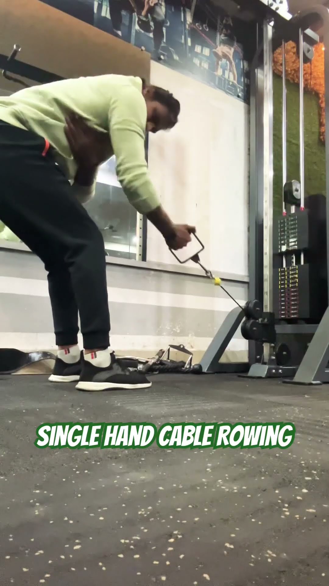 Cable Back Exercise || Single Hand Cable Rowing Workout || #music - YouTube