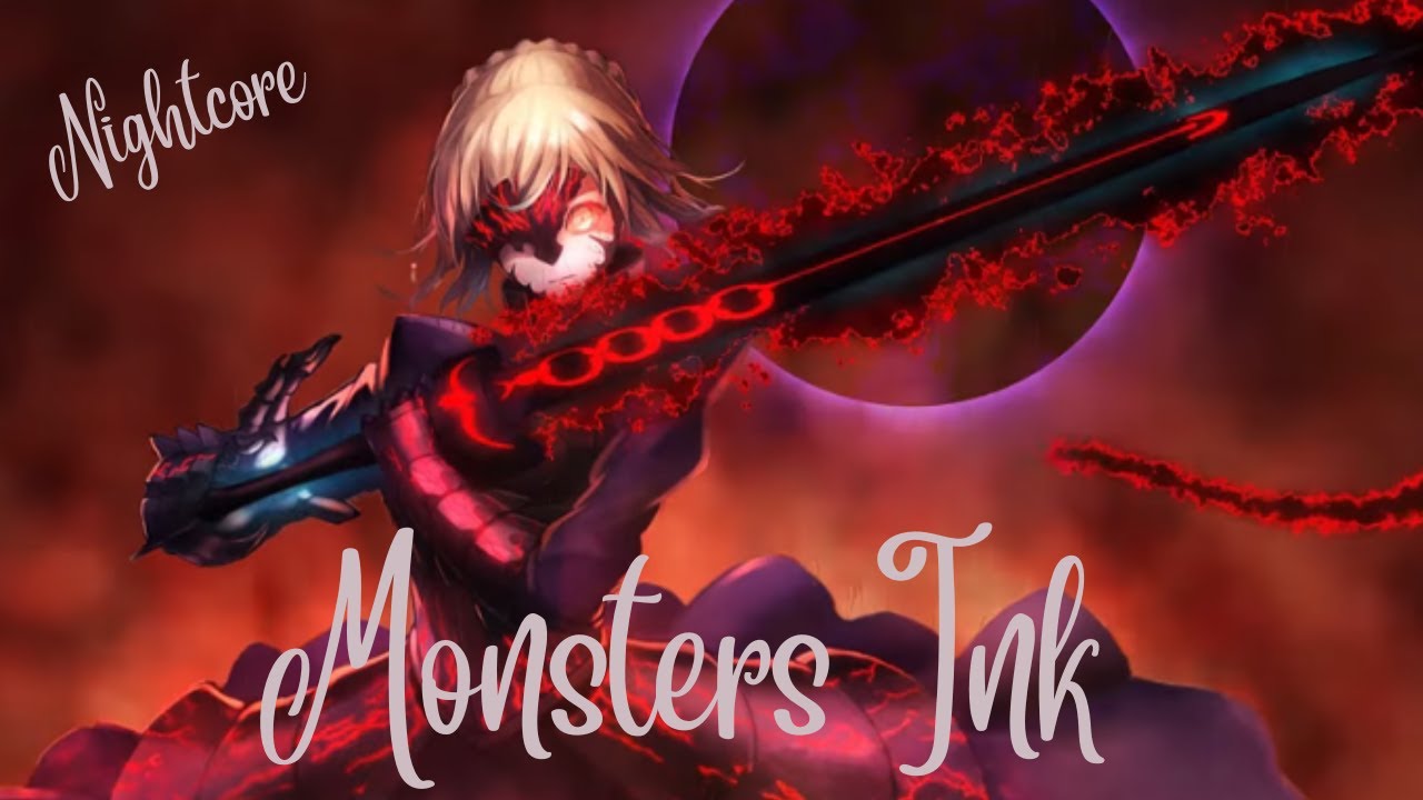 Monsters Ink - Nightcore / Lyrics - YouTube