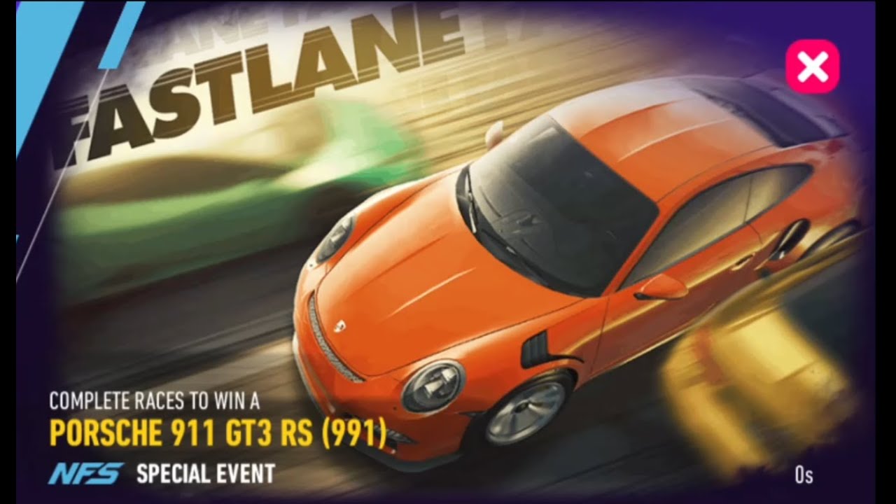NFS No Limits | NFSNL | Blackridge Fastlane | PORSCHE 911 GT3 RS (991 ...