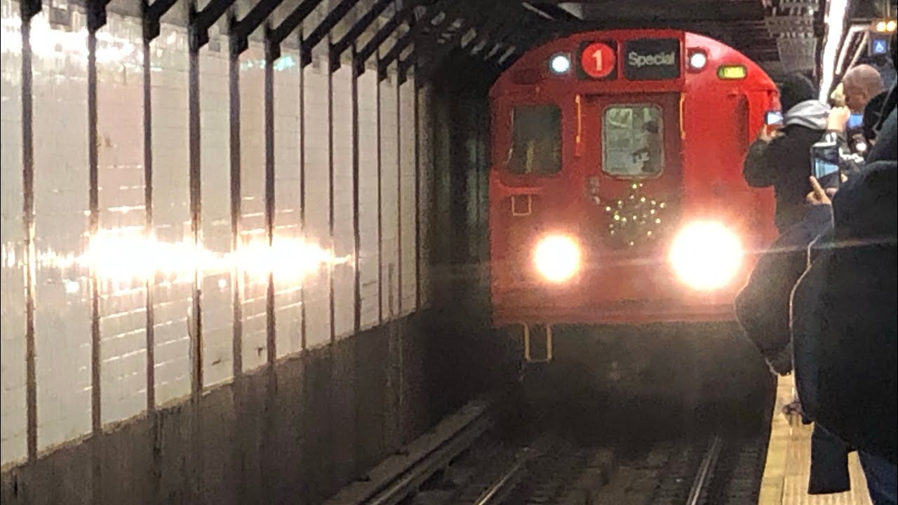 Riding the train of many colors/the holiday train - YouTube