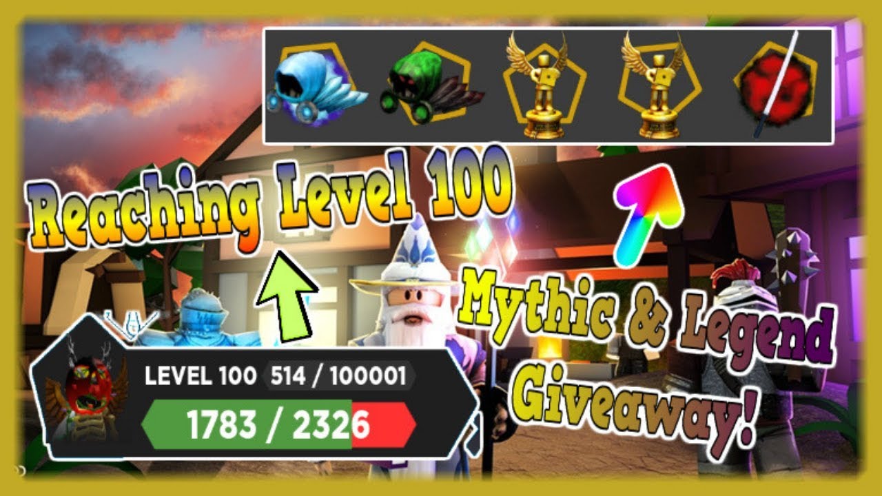 NEW MYTHIC AND LEGENDS GIVEAWAY - REACHING LEVEL 100 - GIVING AWAY ...