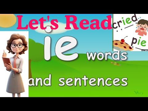 Jolly phonics "ie" Sounds l learn phonics l ie words - YouTube