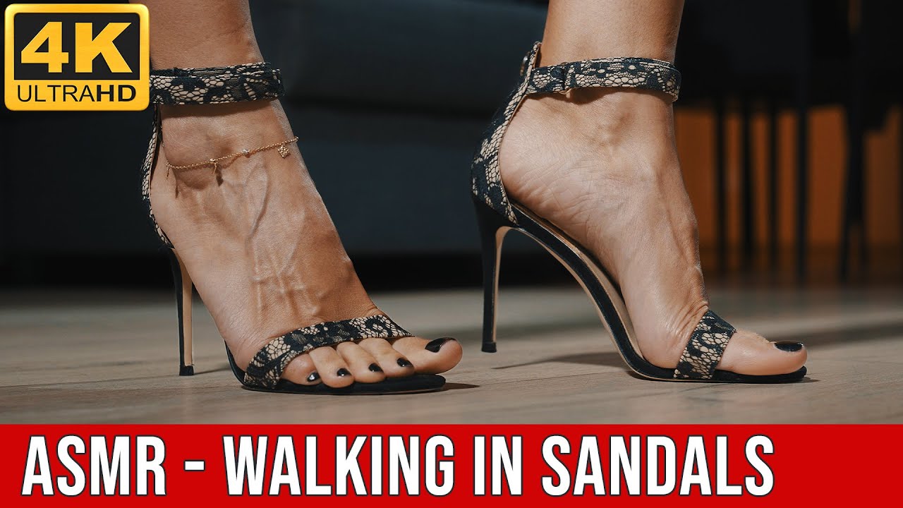 Asmr Walking And Whispering In Heeled Sandals High Heels Youtube