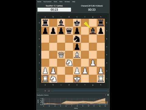 Stockfish 15.1 vs Chenard 2015.08.14 - Amar Paris Opening, Bullet Chess ...