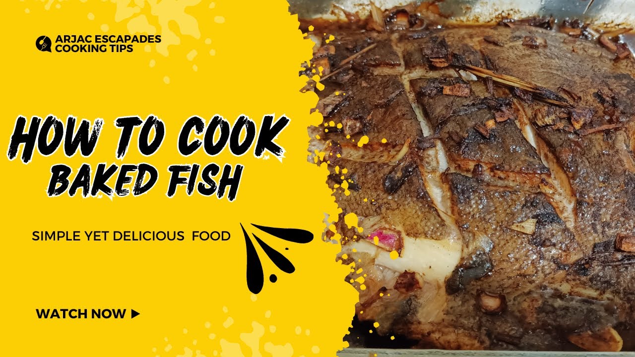How to Cook Baked Pompano Fish | Simple Baked Fish Recipe using Pampano Fish - YouTube
