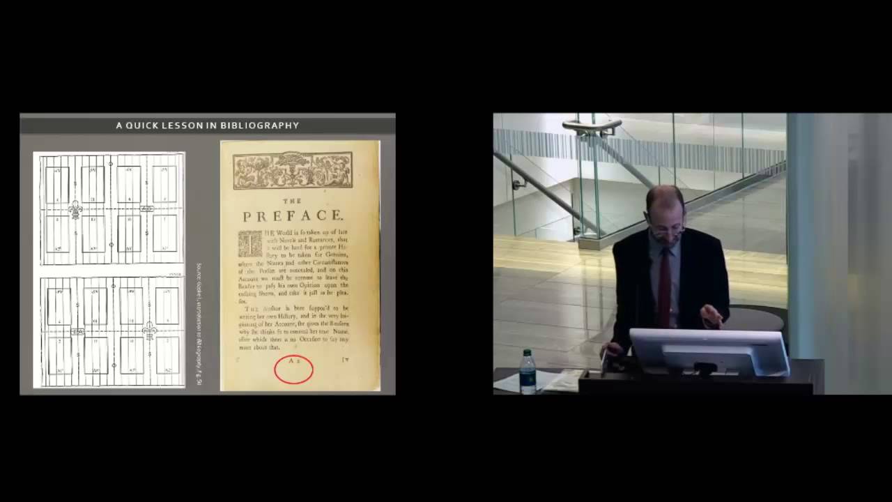 2015 Rosenbach Lectures at Penn Libraries. Tuesday, Mar17, 2015. - YouTube