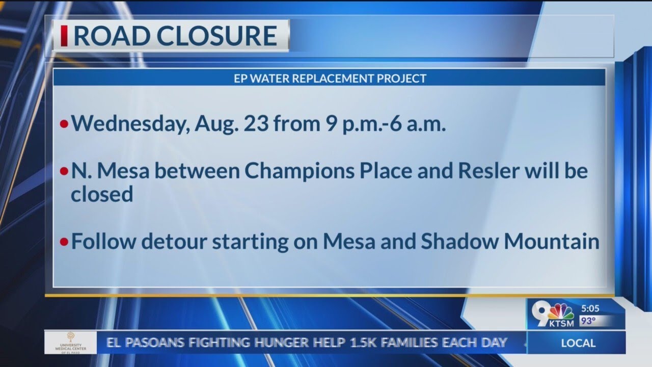 EPWater begins line replacement project in West El Paso - YouTube
