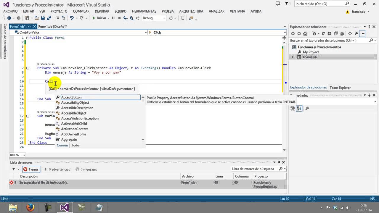 1 | Pasar variables por valor ByVal VB Net - YouTube