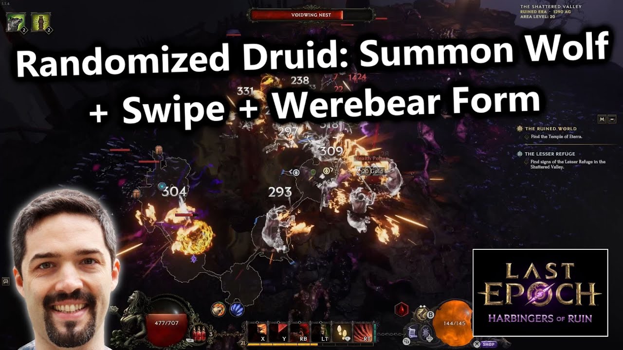 Summon Wolf, Swipe, Werebear Form - Randomized Last Epoch Druid ...