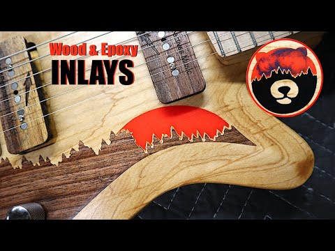 Customizing a Guitar with Wood & Epoxy Inlays - YouTube