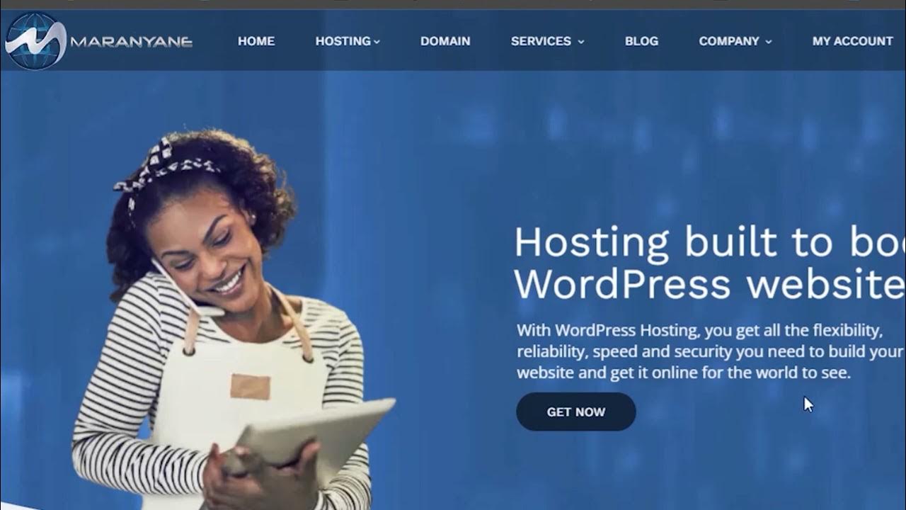 HOW TO INSTALL WORDPRESS AND OPEN AN ACCOUNT, GET A DOMAIN NAME AND WEB HOSTING AT MARANYANE ...