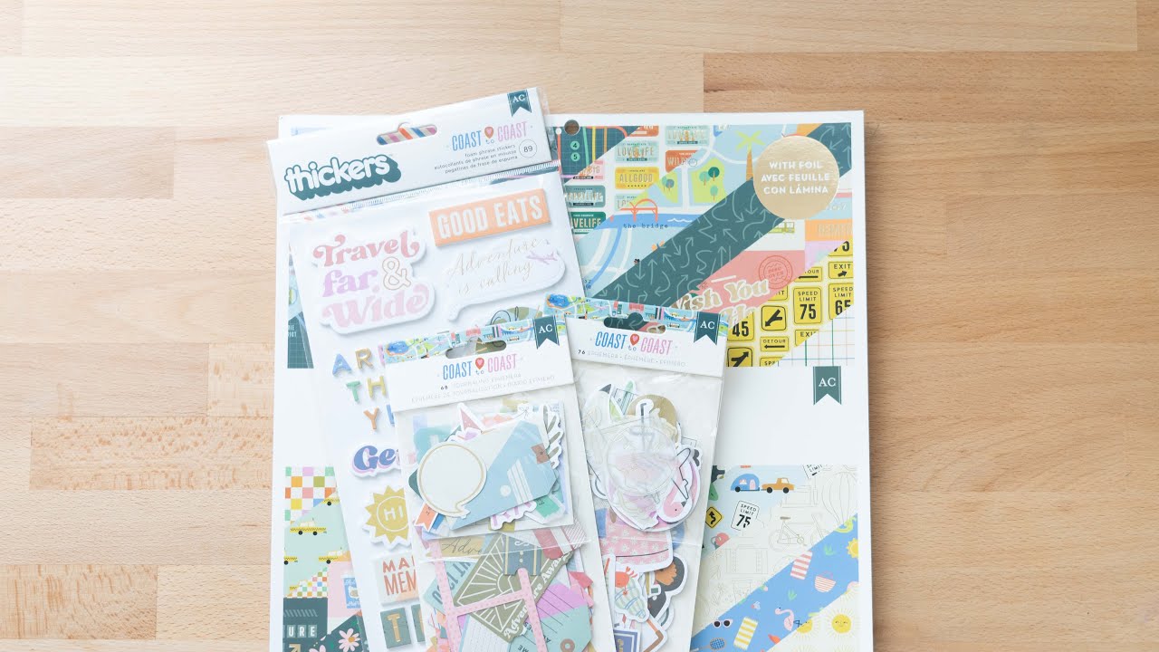 Scrapbook Haul: American Crafts Coast to Coast - YouTube