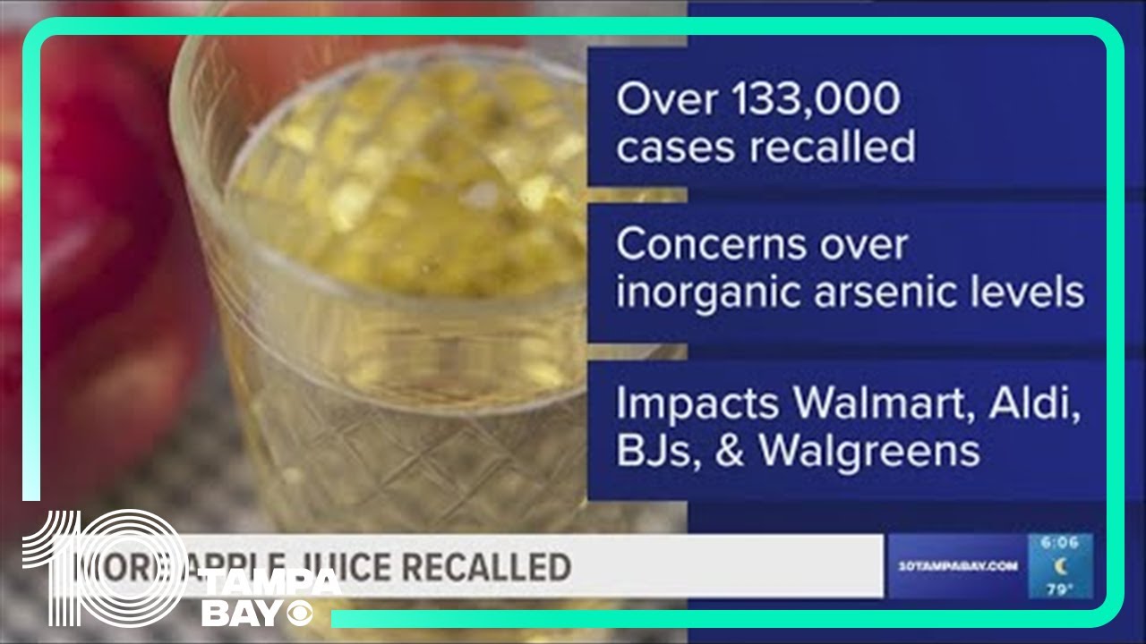 More apple juice is being recalled over high levels of arsenic - YouTube