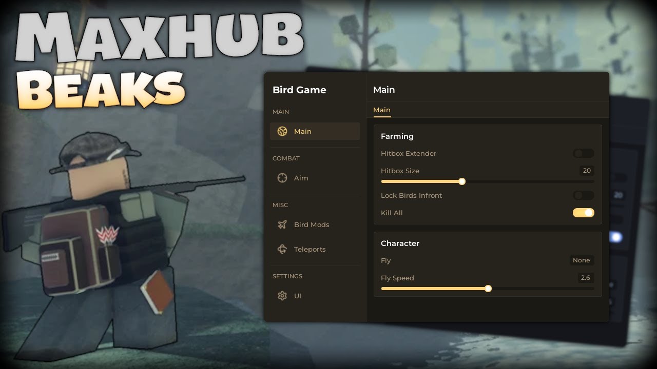 Beaks Script | Autofarm, Freeze Birds, Gun Mods | Maxhub - YouTube