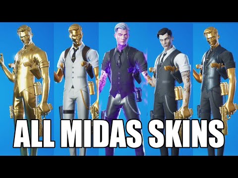 ALL Midas Skins with Edit Styles - YouTube