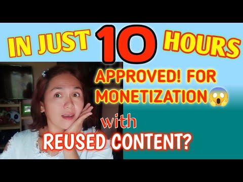IN JUST 10 HOURS 😱 APPROVED! FOR MONETIZATION 👏How to Fix REUSED CONTENT?|Flower Dhalz - YouTube