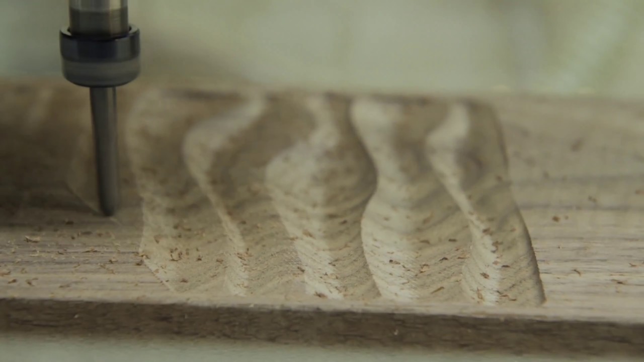 3D Texture Wave CNC Milling - YouTube