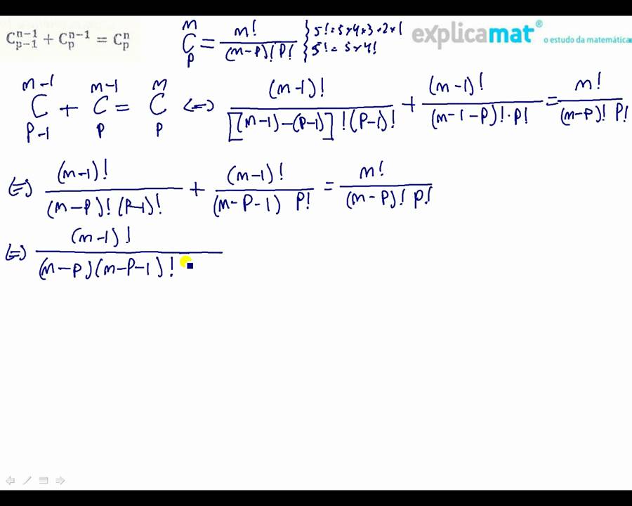 Demonstração Combinações Cálculo Combinatório - YouTube