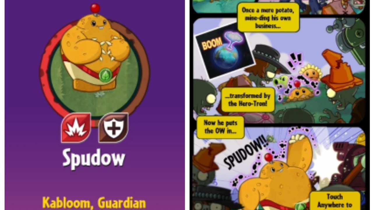 Game: Plants Vs Zombies Heroes - Spudow Unlocked - YouTube