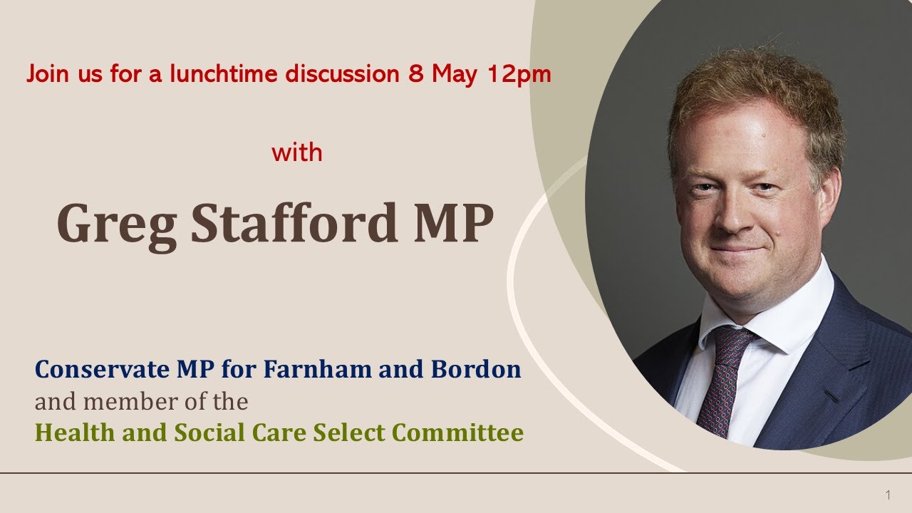 Gregory Stafford MP - Plans for Adult Social Care - YouTube