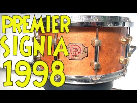 Premier Signia Snare 1998. Espectacular! Online drums recording - YouTube