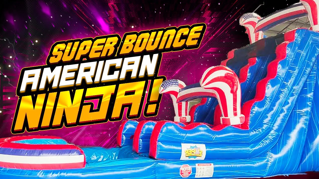American Ninja - Bounce Water Slide - Super Bounce Brother's - YouTube