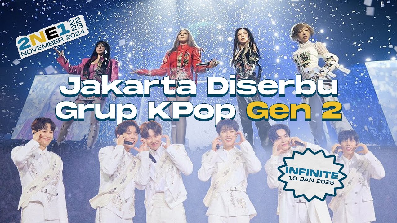 Jakarta Diserbu Grup Kpop Gen 2 (Ada 2NE1 & INFINITE!) - YouTube