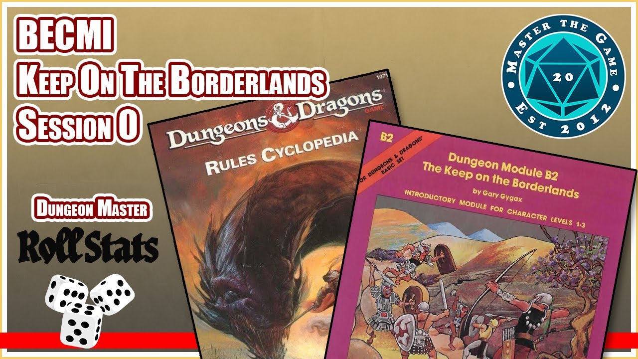 BECMI D&D Keep On The Borderlands Session 0 - YouTube