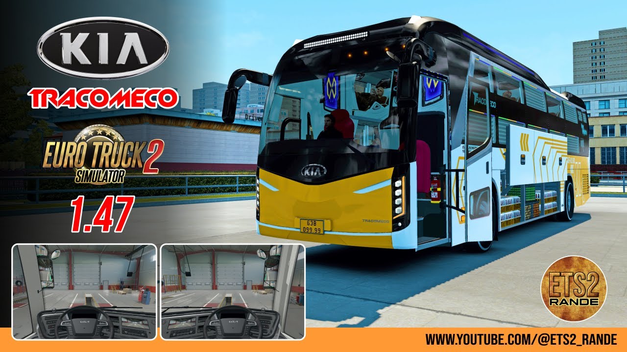 Kia Granbird Tracomeco 4x2 Bus Mod ETS2 1.47 - 1.50 LHD+RHD - YouTube