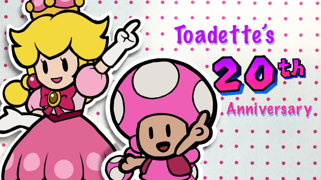 In The Pink : Toadette's 20th Anniversary | Paper Mario Stop-Motion Compilation - YouTube