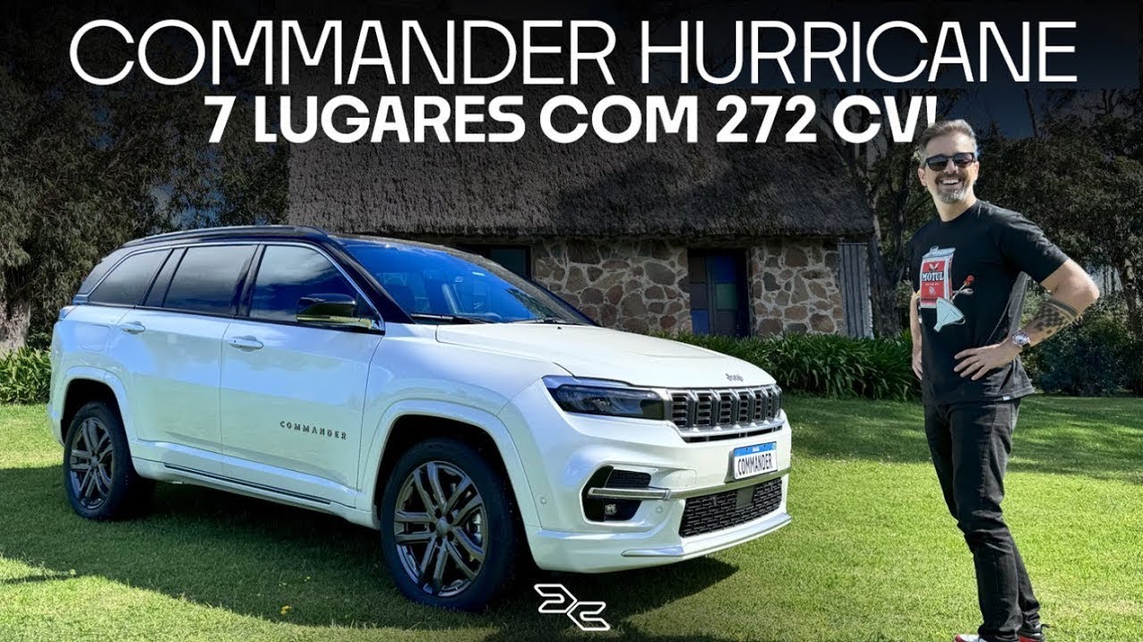 A partir de R$ 308 mil, Jeep Commander Hurricane de 272 cv traz MUITO desempenho com 7 lugares ...