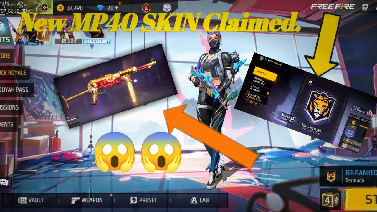 New 100 Mp40 box open. Claimed Mp40 New Skin.@T4Thasin - YouTube