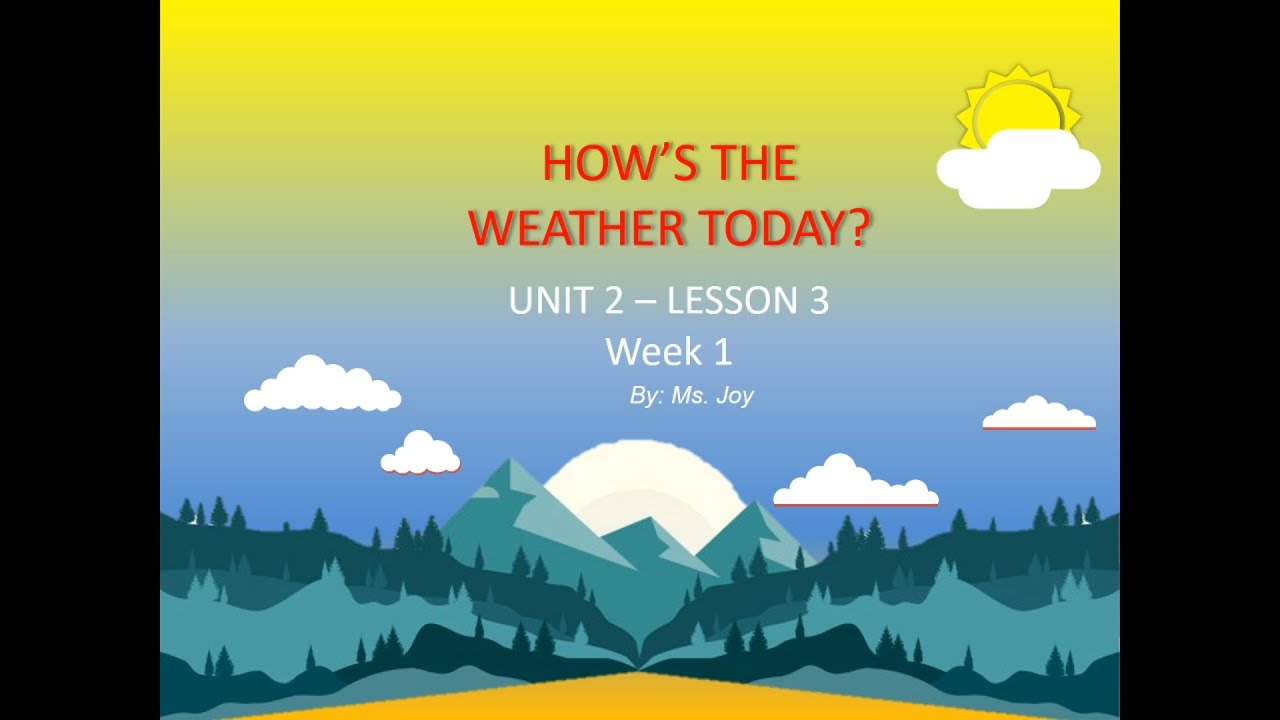 Grade 3 : Unit 2 - Lesson 3 (Week 1) - YouTube
