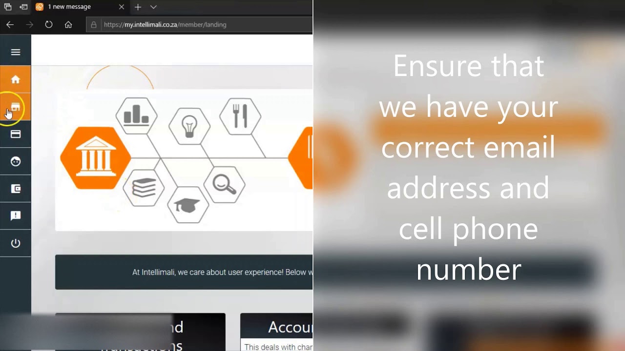 Updating your Banking Details on Intellimali - YouTube