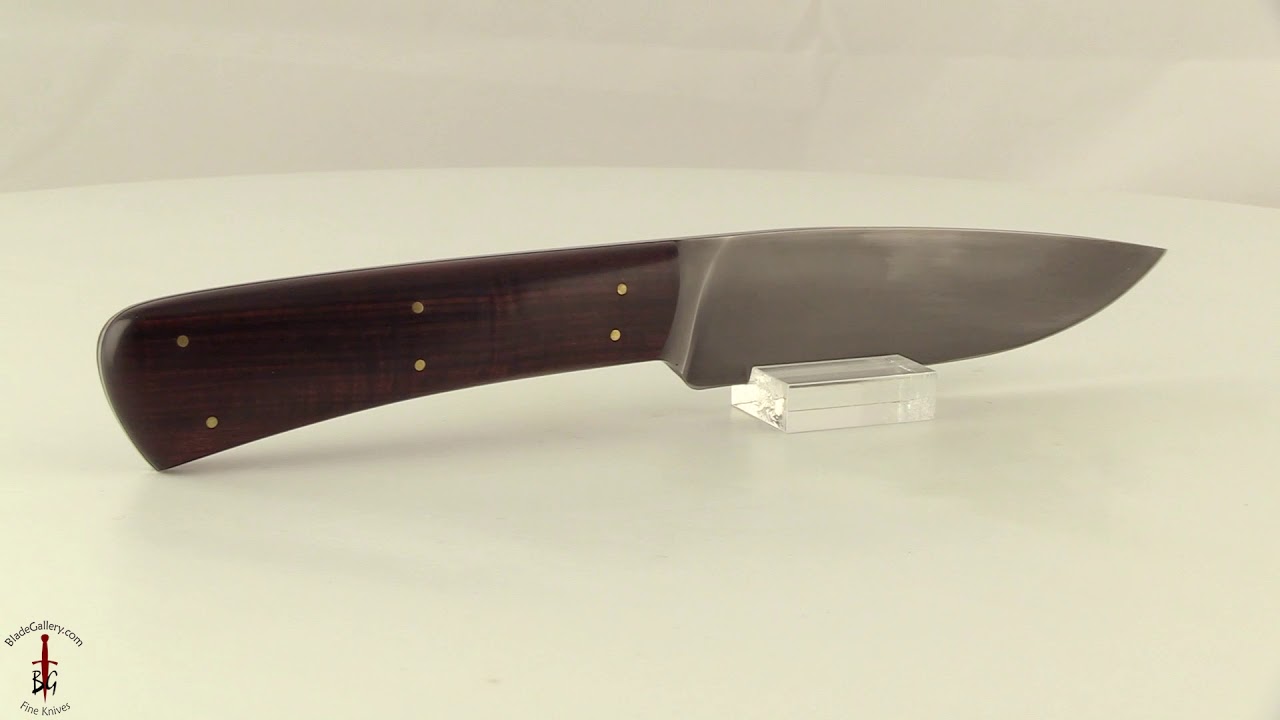 Drop Point Utility/Hunter with Curly Mulga - YouTube