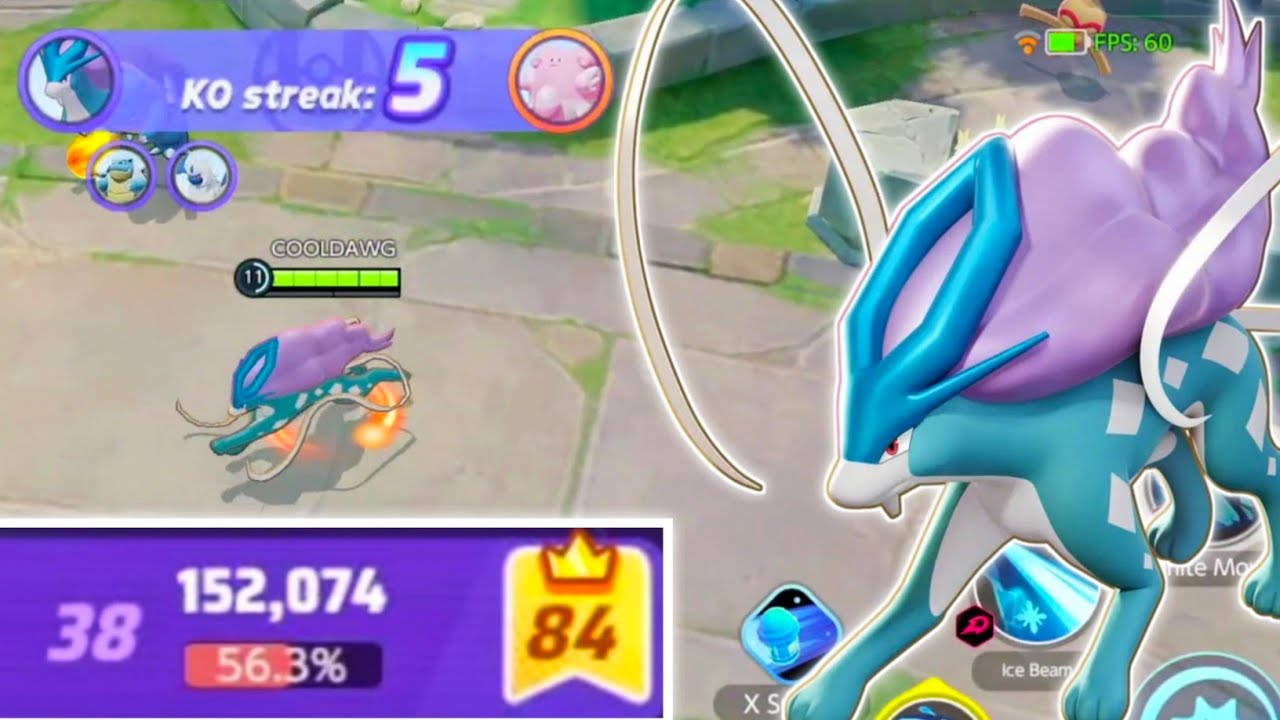 SUICUNE RANKED GAMEPLAY (PTS) | Pokemon UNITE - YouTube